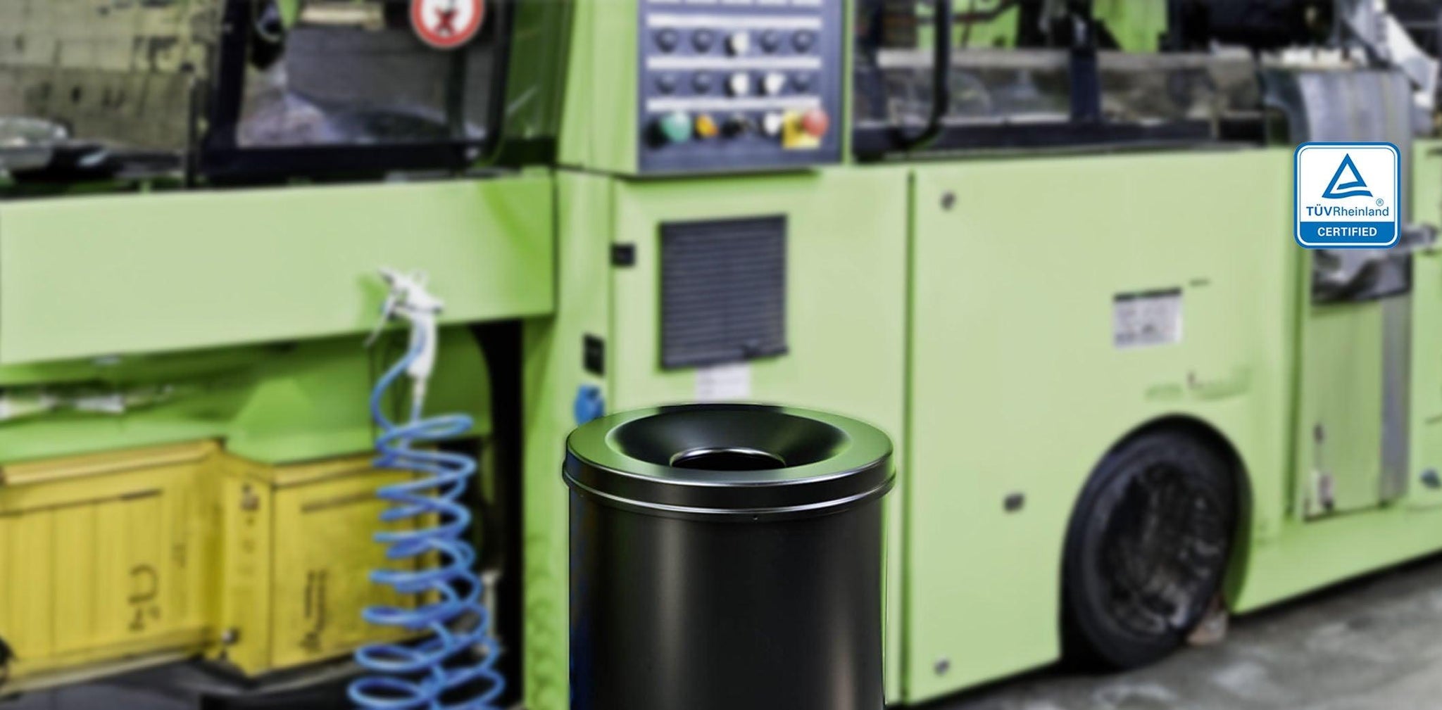 Self-Extinguishing Fire Bins | TÜV Certified & Made in Germany