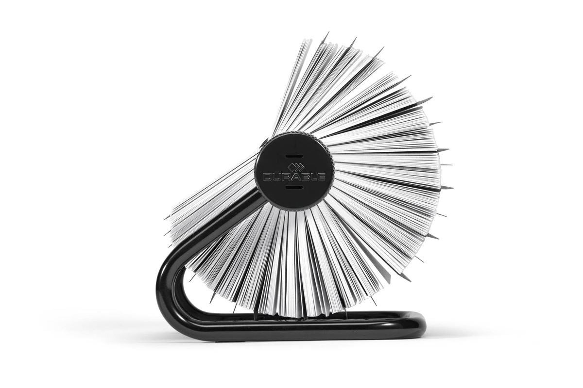 Durable TELINDEX Rotary Address Card Holder | 500 Cards & A-Z Index