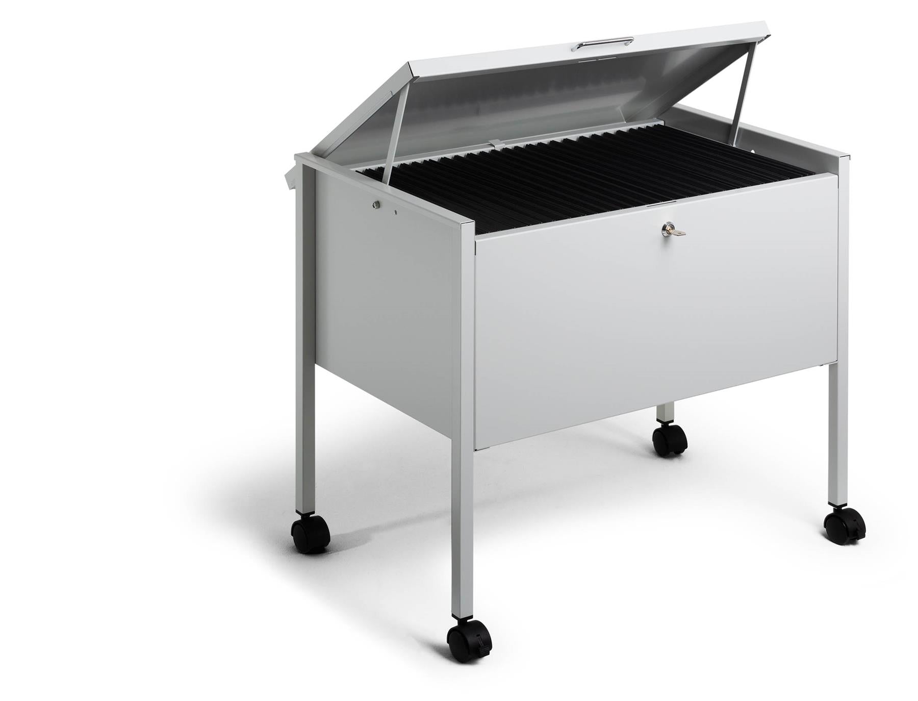 Durable ECO Locking Lid Suspension File Trolley | for 80 A4 Folders