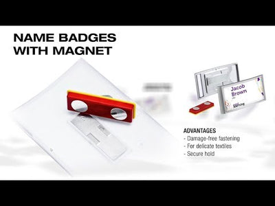 Durable Printable Name Badge ID Card Sheets | Peel and Fold | 100 Pack